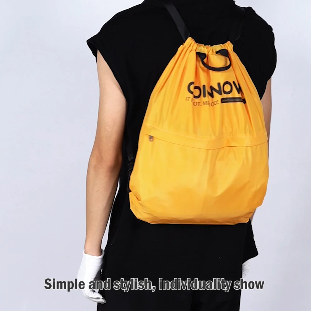 Noxxon Custom Nylon Waterproof Bag With Zipper Pocket Lightweight Foldable Bagpack Casual Sports ...