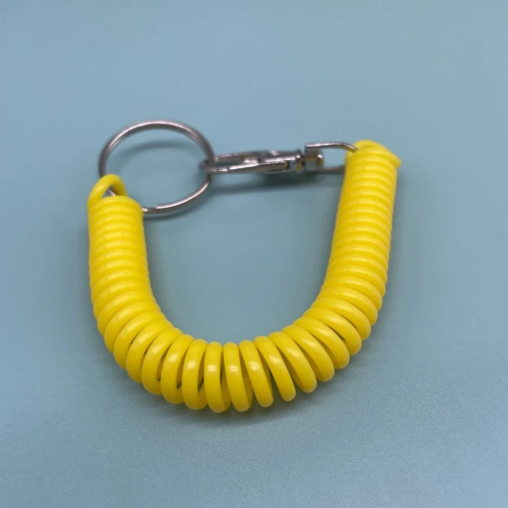 Secure Your Keys with a Spiral Retractable Spring Coil