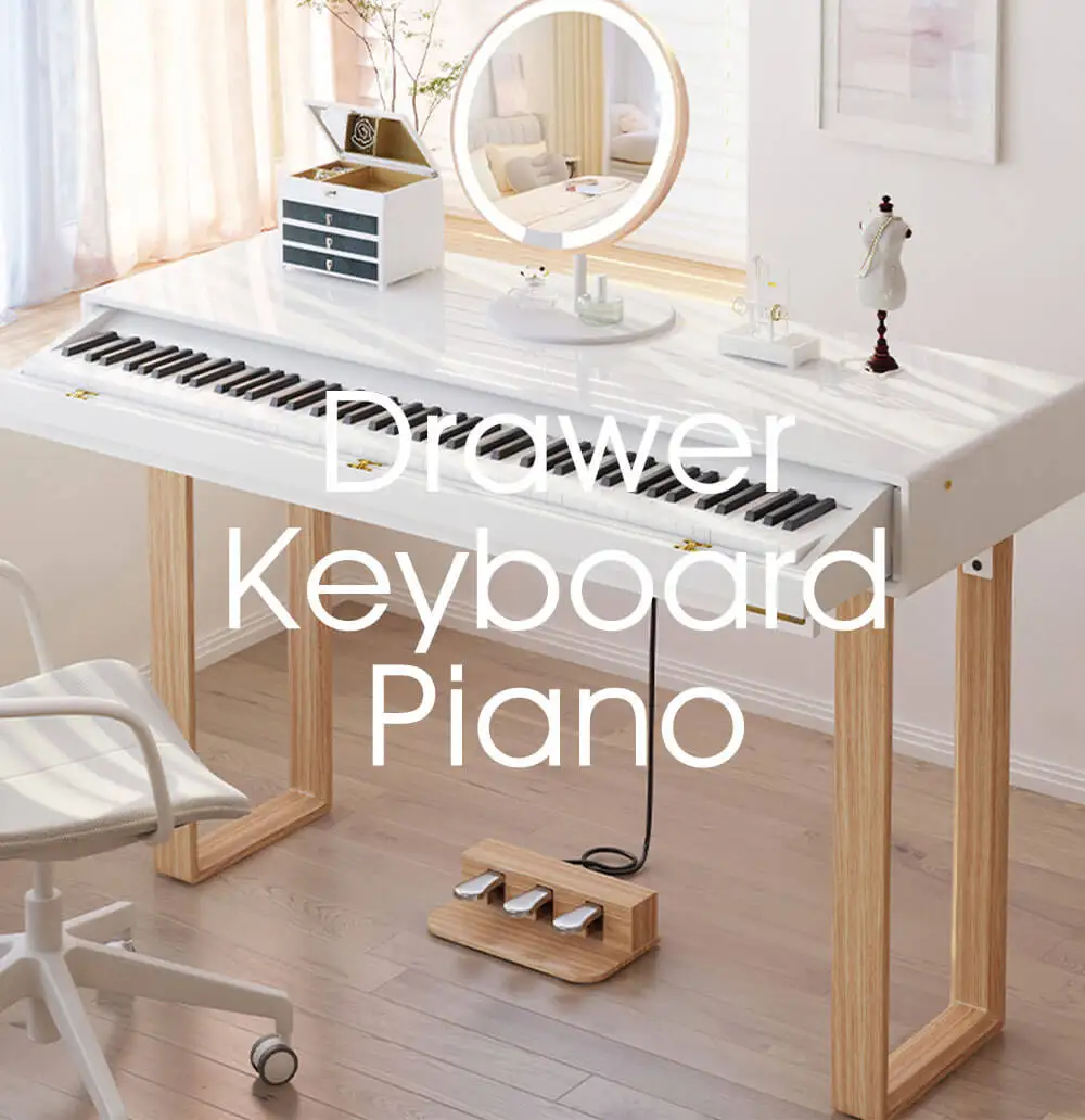 White Keyboard Portable Multifunctional Digital Children Piano Musical ...