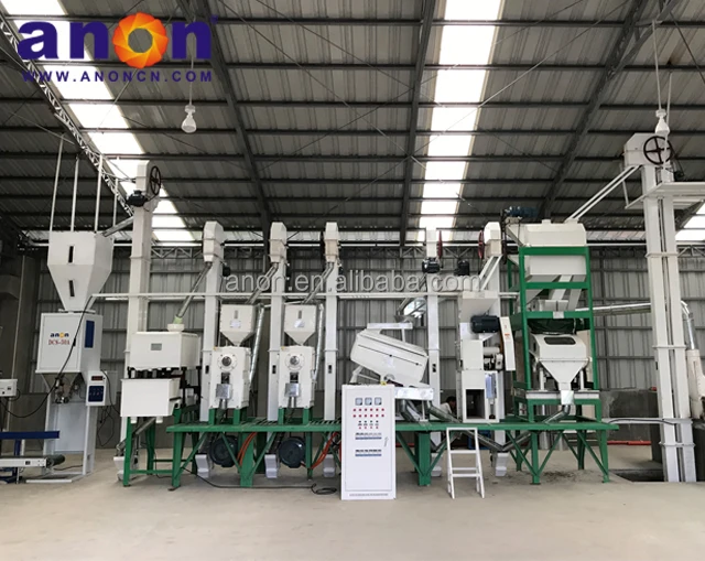 Anon 30-40 Tpd Automatic Rice Milling Machine Complete Set Combined ...