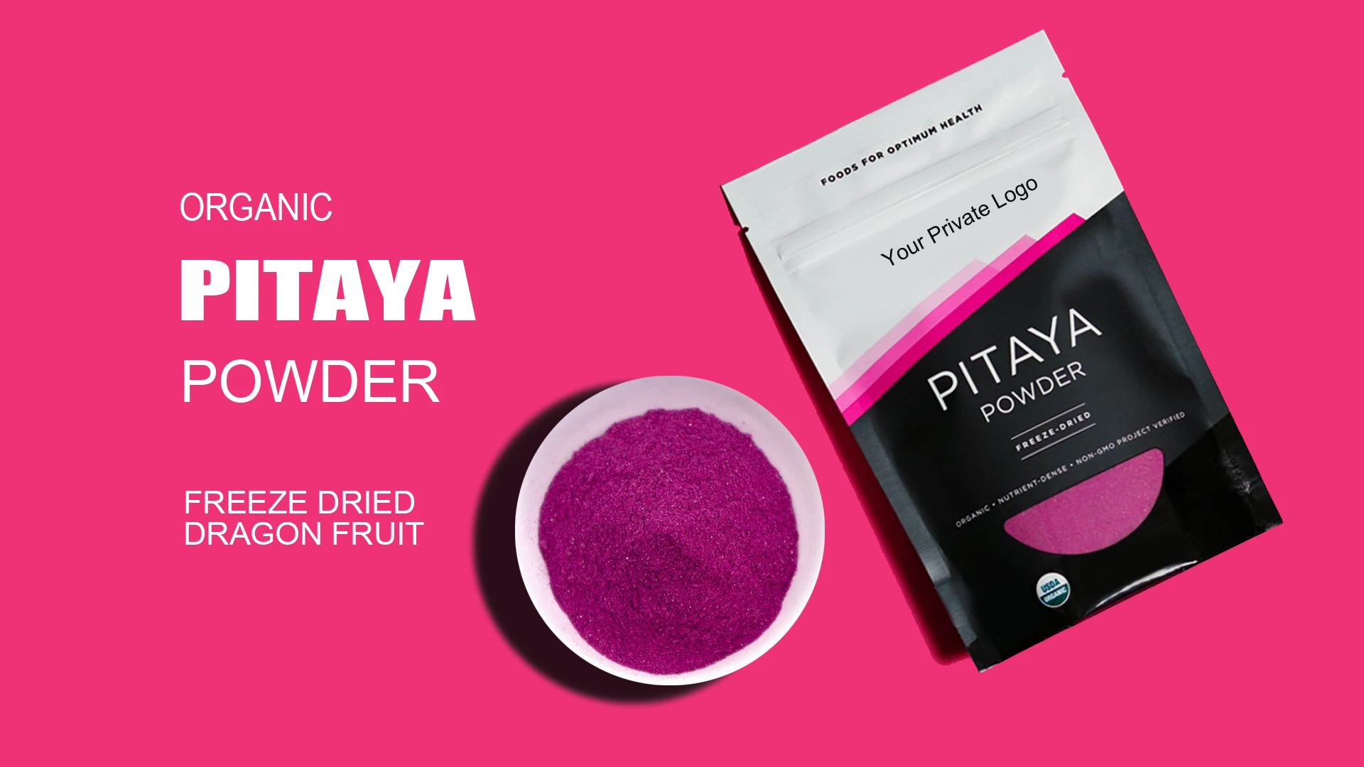 Natural Red Dragon Fruit Extract Pink Pitaya Powder Freeze Dried - Buy ...