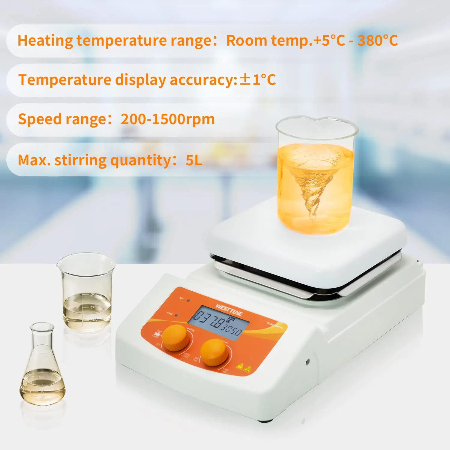 Jiemei Lab Magnetic Stirrer Lhot Plate Magnetic Stirrer Multiple ...