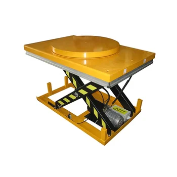 Hydraulic Circular Round Revolving Simple Lift Table Rotary Platform ...