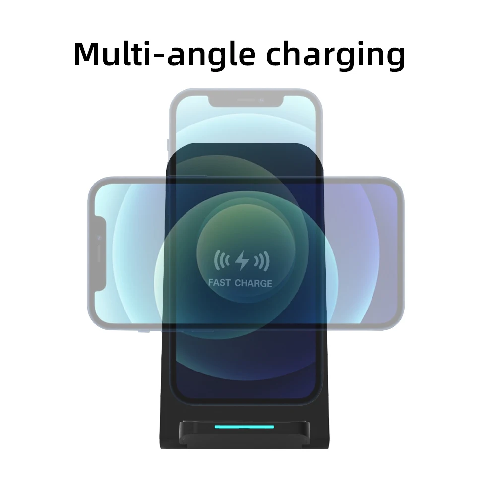 Type C Fast Wireless Mobile Phone Charger Qi Wireless Charger Smart ...