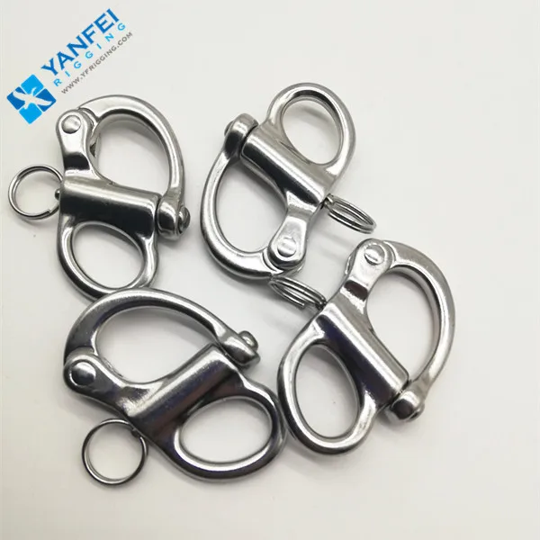 Stainless Steel Snap Shackle With Fixed Eye Or Swivel Eye For Catch - Buy Stainless Steel Snap ...