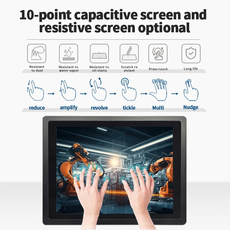 Factory 15 Inch POS LCD TFT Touchscreen Monitor Full Flat HD Panel ...
