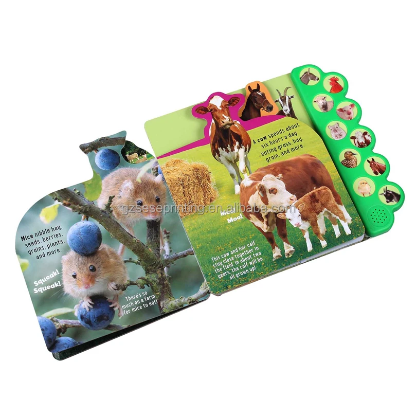 Children Push Button Sound Books for Children Toddlers 1-3| Alibaba.com