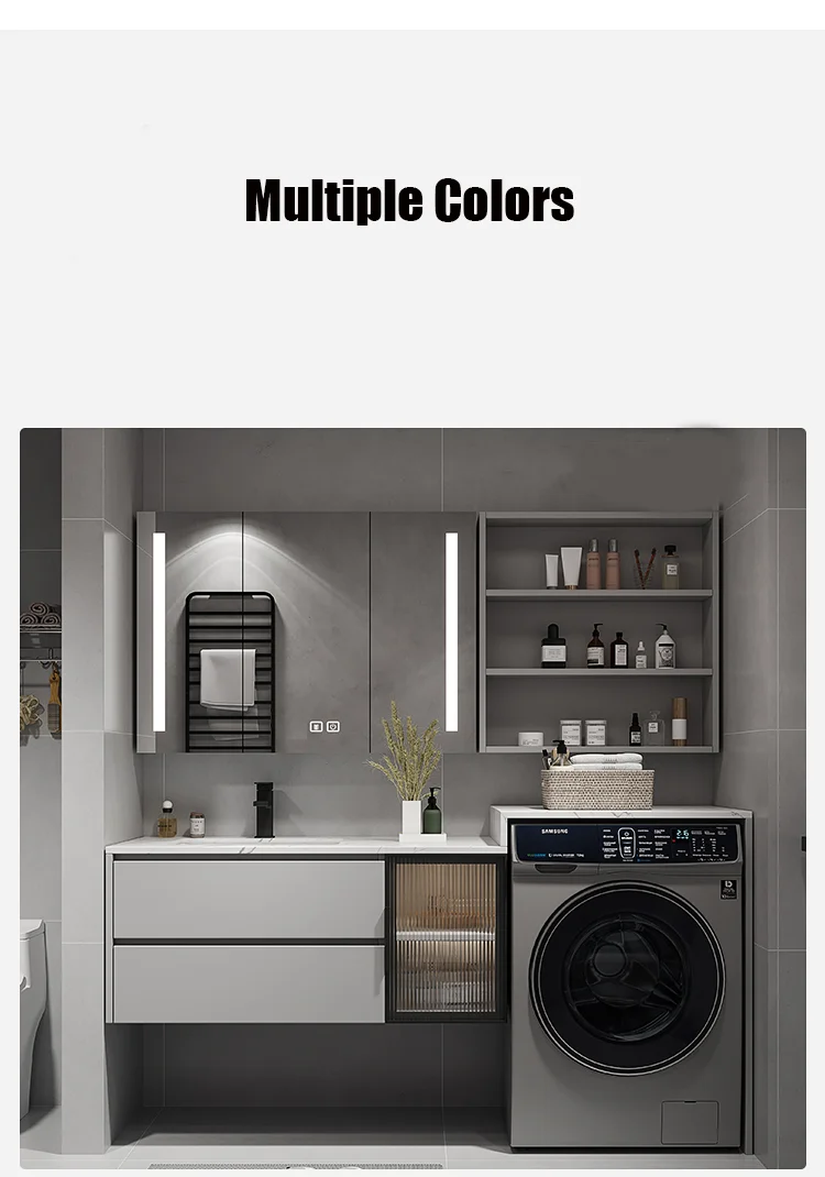 Sintered Stone Washing Table Bathroom Cabinet Washing Machine ...