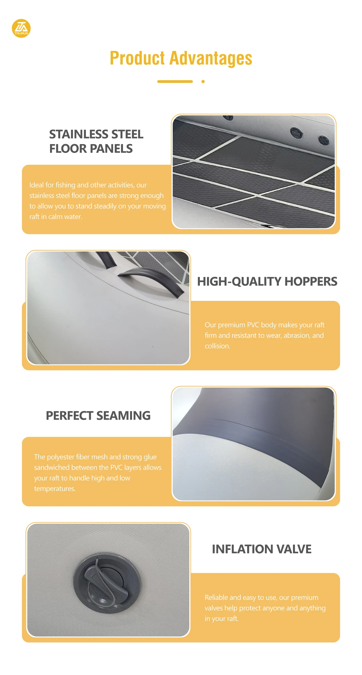 Factory Wholesale Skiff Marine Accessory Small Fishing TOURUS for Sale ...