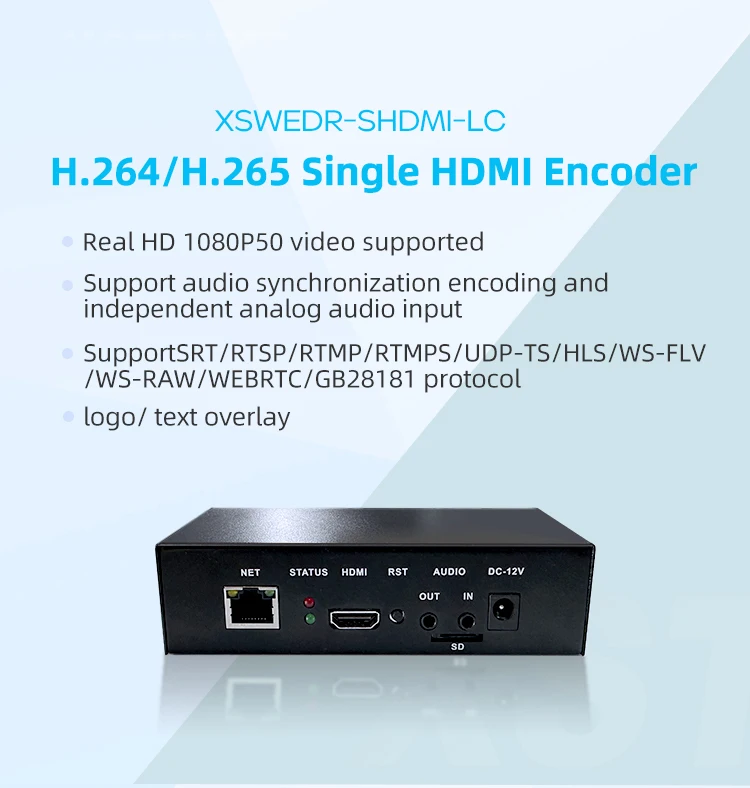 4k Srt Udp H.265 H.264 Hd-mi Video Capture Box Card Encoder Live ...