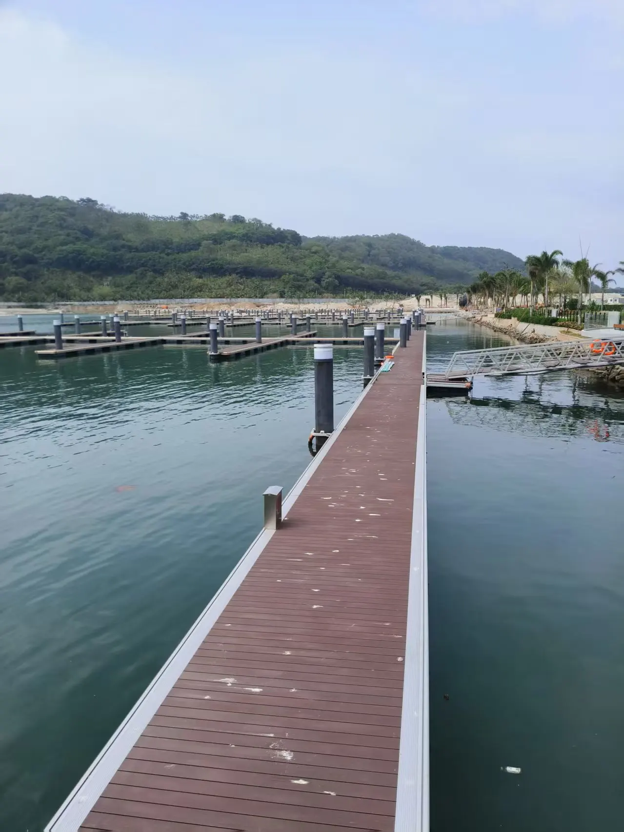 Dock for Lakes-Floating Pontoon Jetty Platform with Decking and Poles ...