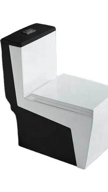 Modern Luxury Design Black Toilet Bowl Sanitary Ware Floor Mounted S ...
