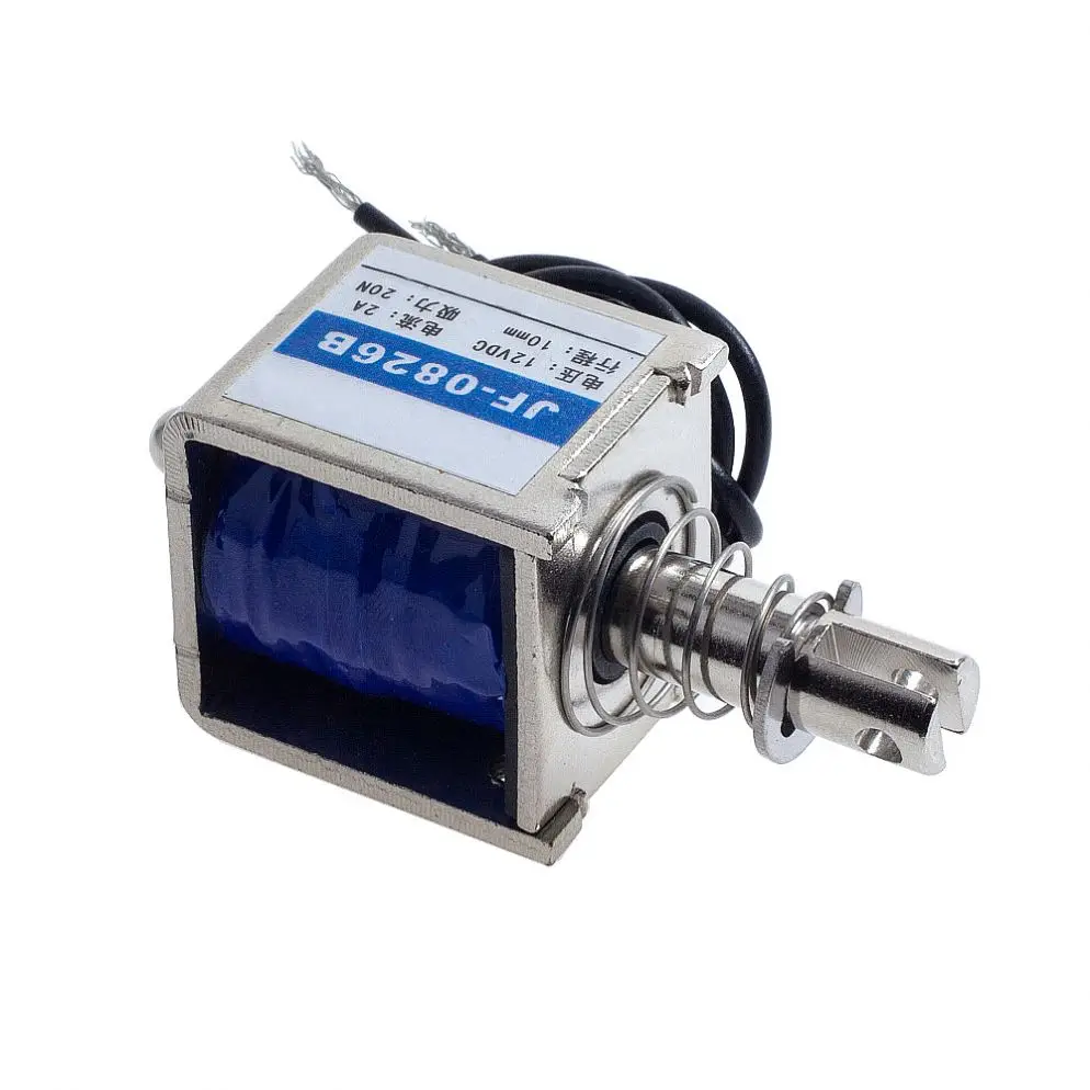 Jf-0826b Dc6v 12v 24v Open Frame Solenoid 10mm Stroke Push Pull Type ...
