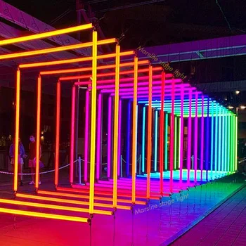 Custom Led Neon Tube 0.5m 1m 2m 360 Degree Dmx Rgb Led Tube Pixel For ...