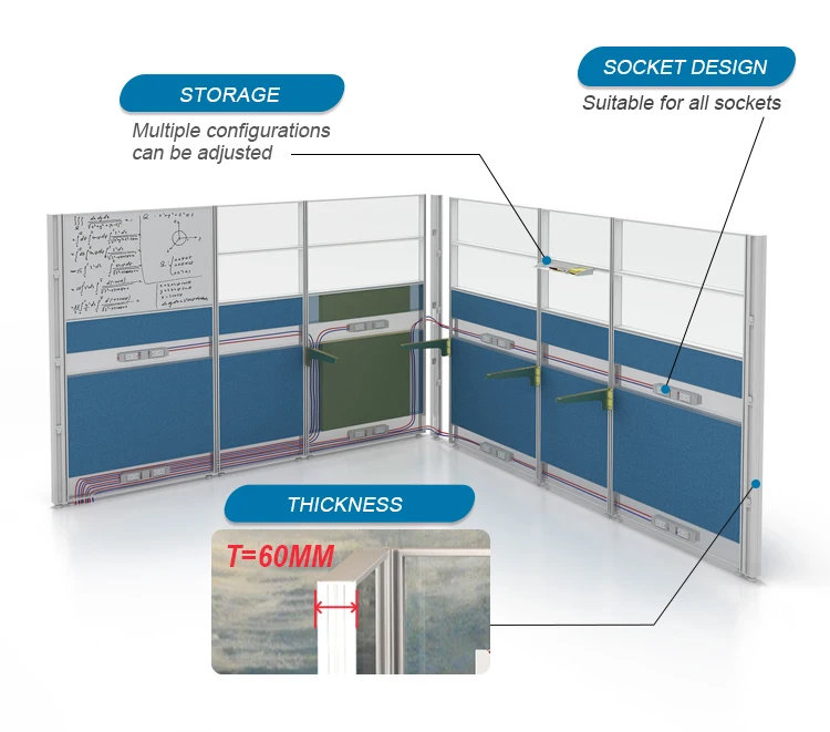 Factory Wholesale Office Table Cubicle Workstation Partition Modern ...