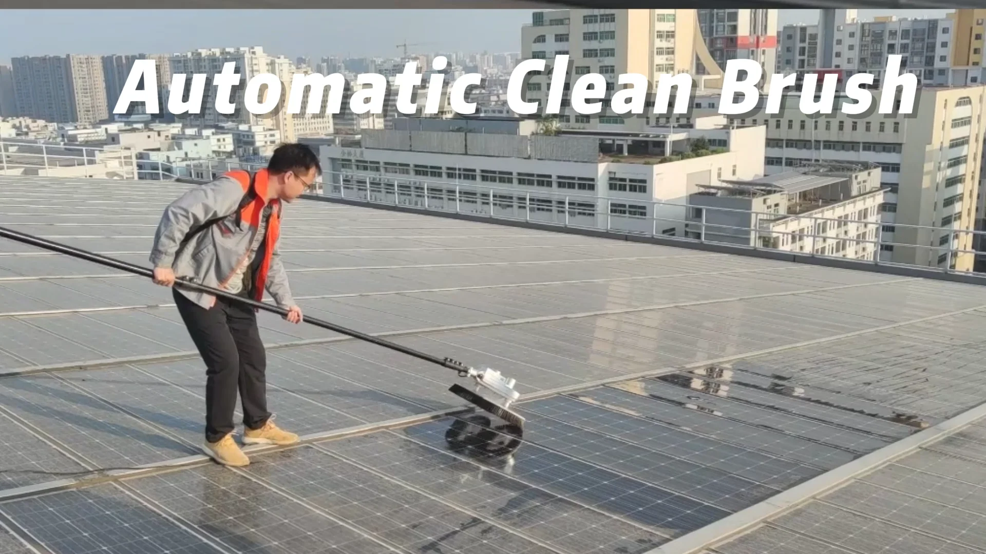 Multifitsolar Water Fed Telescopic Pole Solar Panel Cleaning Brush ...