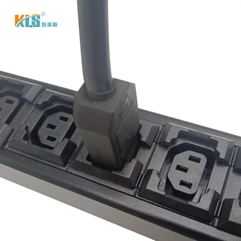 19" 1u Iec Pdu C19 Socket 6way Pdu Power Distribution Unit With Switch For Server Room C20 Plug ...