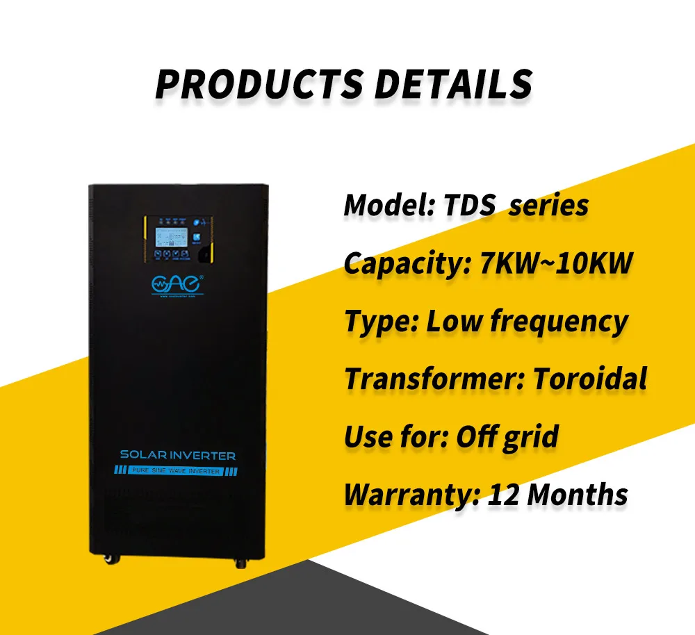 Inversor Solar Hibrido De 10kva Split Phase 120v/240v Ac Output With ...