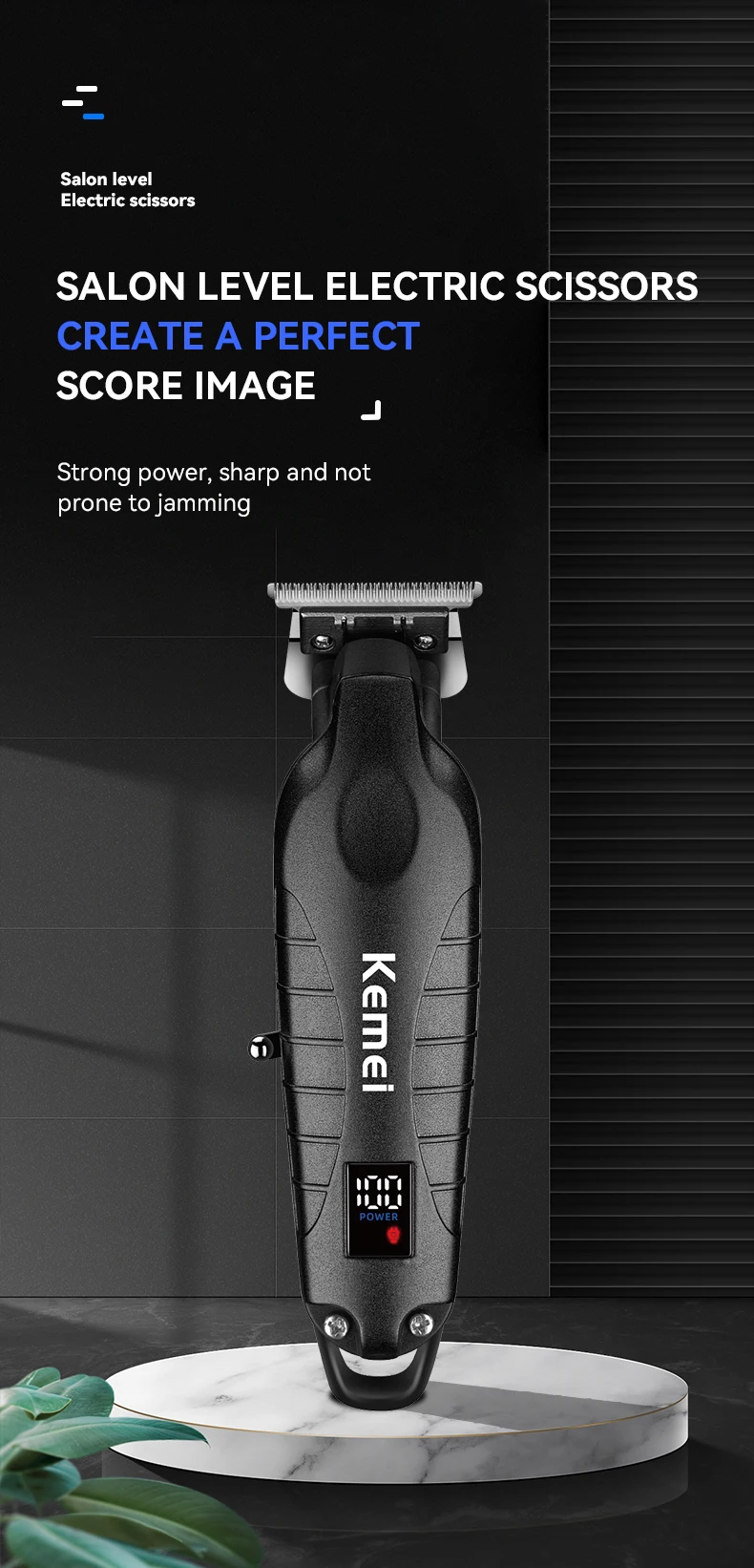 KEMEI New Design Hair Cutter Machine Best Brand Km-2293 Fast Charging ...