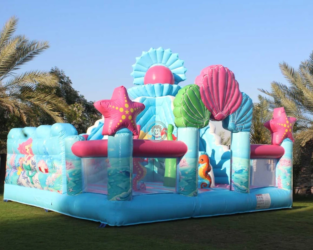 Little Mermaid Inflatable Bouncy Castle Little Mermaid Bouncer Chateaux ...