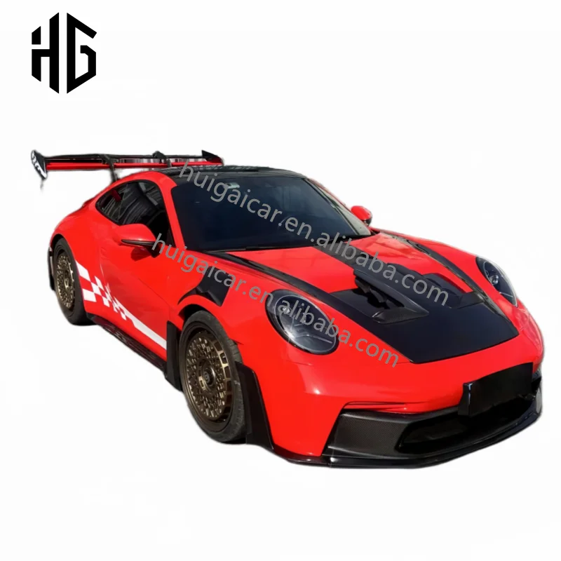 Upgrade 992 GT3RS Engine Hoods Carbon Fiber Front Bumper Engine Cover ...