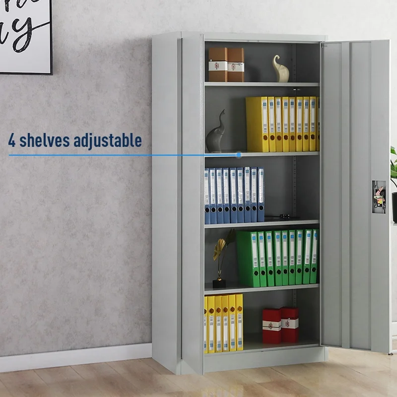Steel File Storage Cabinet with 2 Doors and Adjustable 5 Shelves for ...