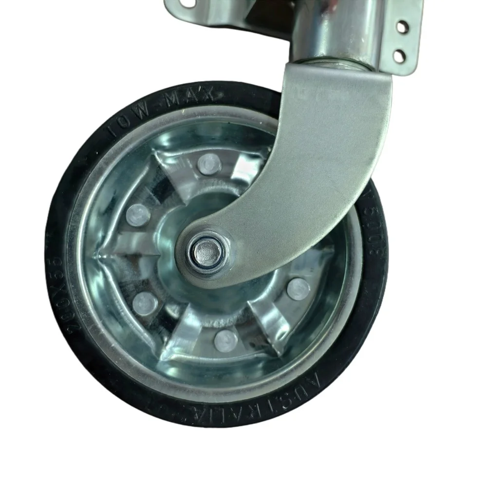 Heavy Duty 8'' Jockey Wheel | 700KG Capacity, Solid Rubber Tyre, 250mm ...