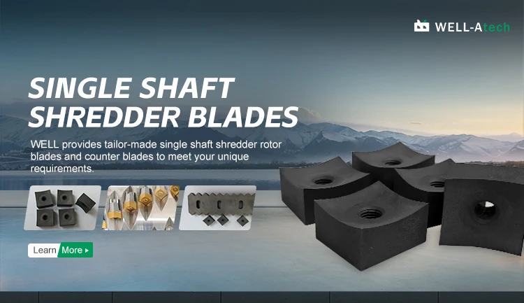 Plastic Recycling Shredder Blade Customized Industrial Shredder Blades ...