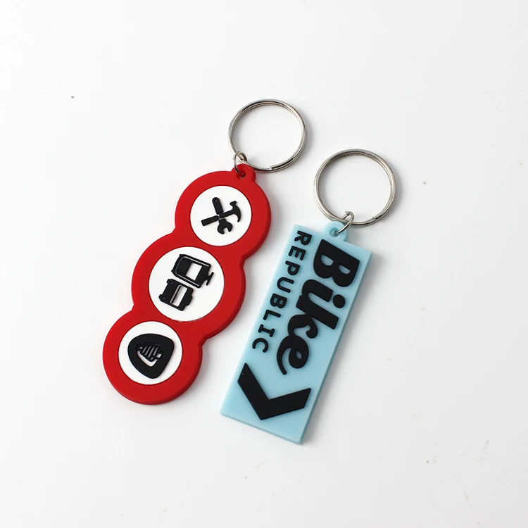 Custom 2d Soft Pvc Keychain Logo Silicon Keychains Silicone Keyring ...