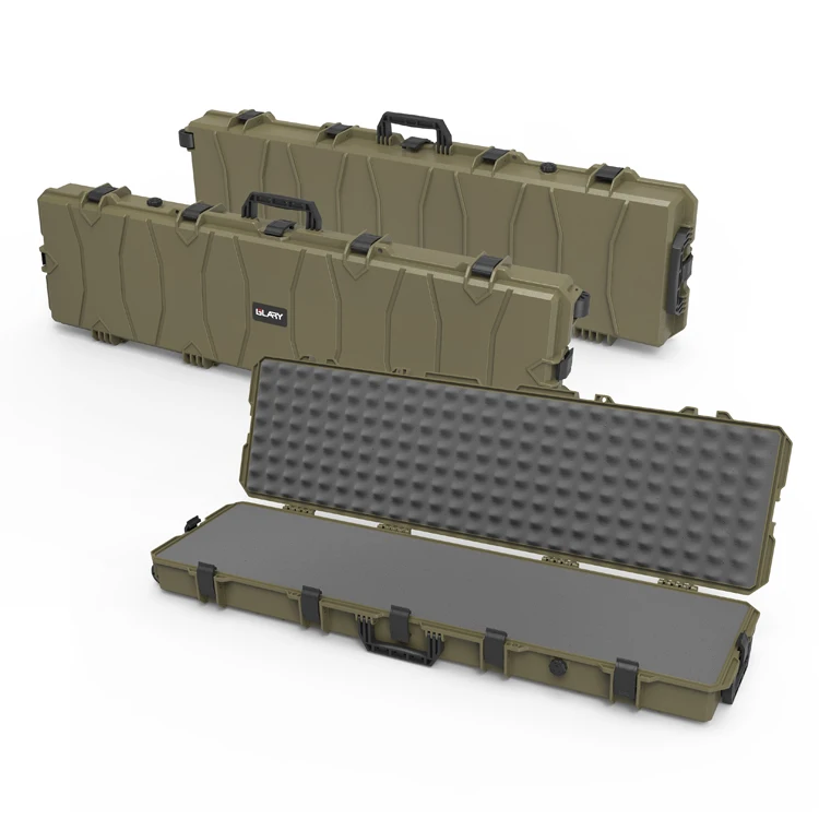 GLARY Olive Green Waterproof Plastic Gun Storage case Box Universal ...