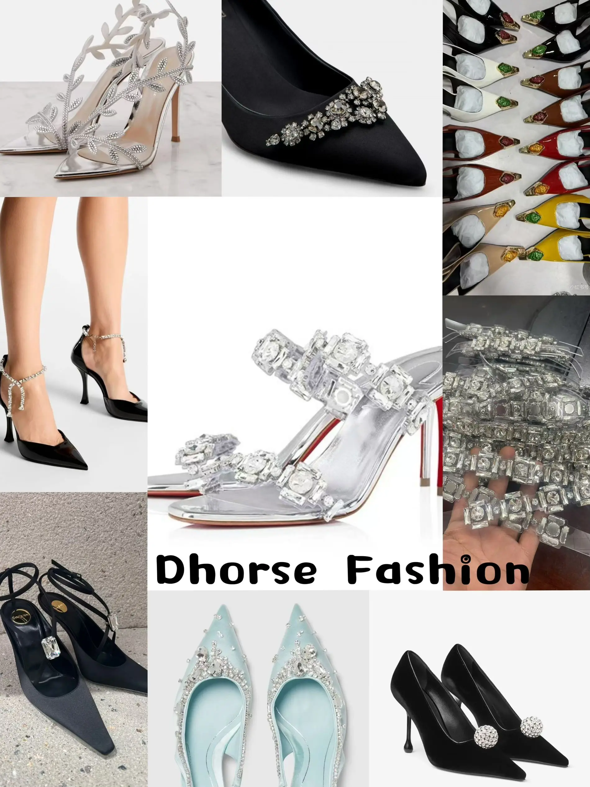 Factory Direct Sparkling Colorful Crystal Glass Stones Beaded Shoe ...