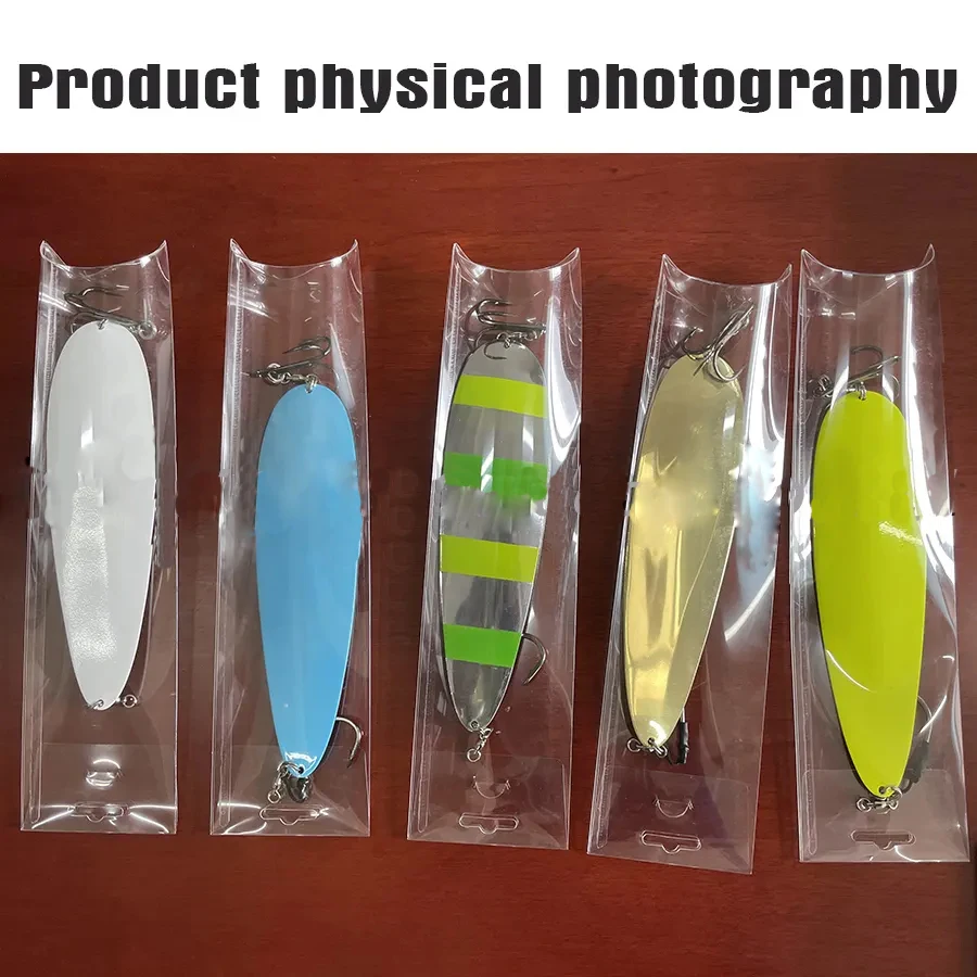 Trolling Flasher Fishing Spoon - Silver Scale Chrome Sling Blade Dodger