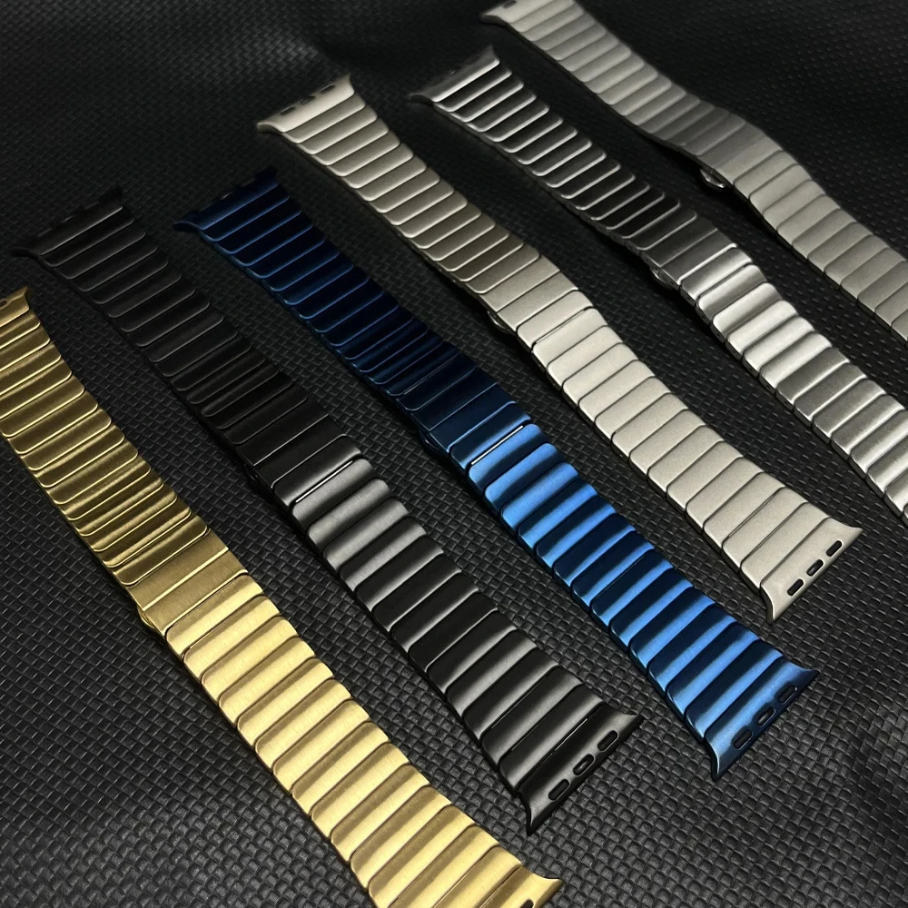 Titanium Watch Band Ultra Luxury Replacement Mesh Metal Straps I Watch ...