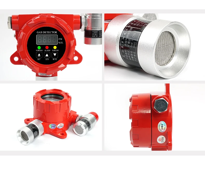 Wall Mounted Nh3 Gas Detector Fixed Nh3 Sensor Alarm Industrial Ammonia ...