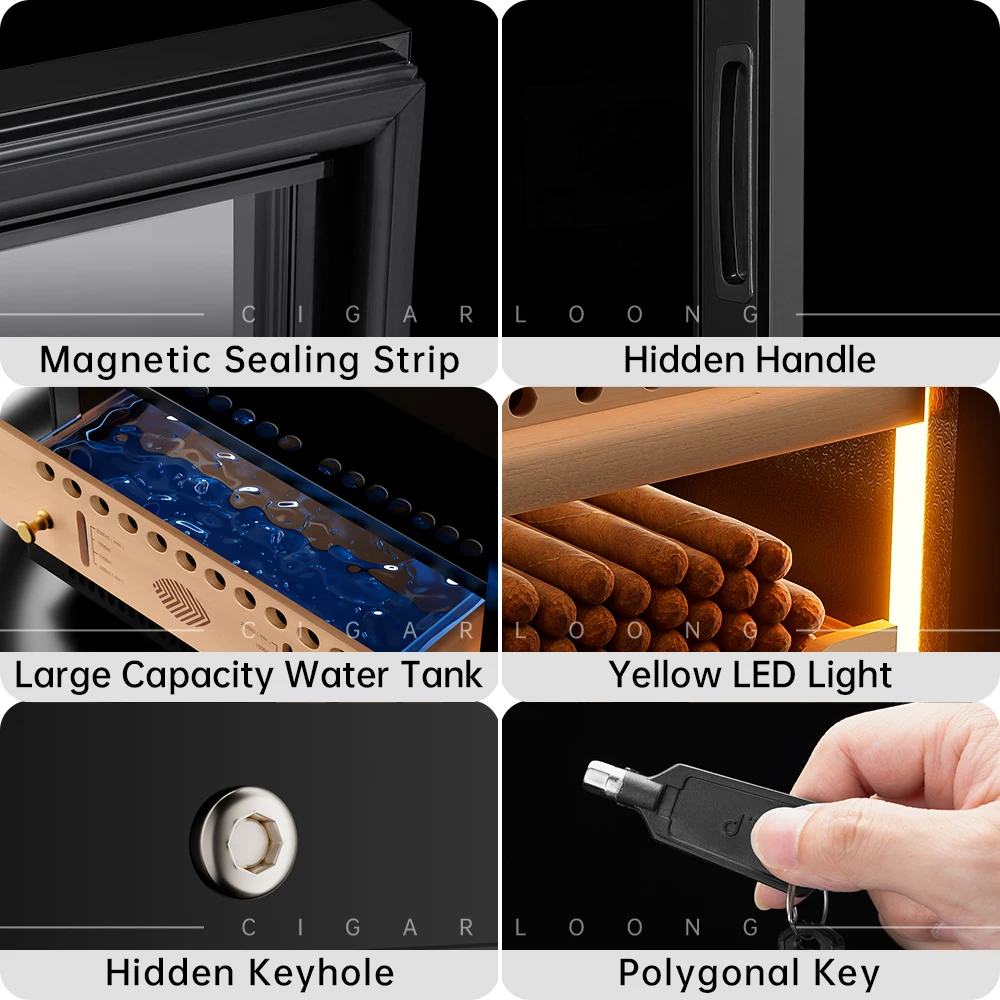 Cigar Humidor Cabinet Refrigerated Showcase Cigar Cooler Refrigerators ...
