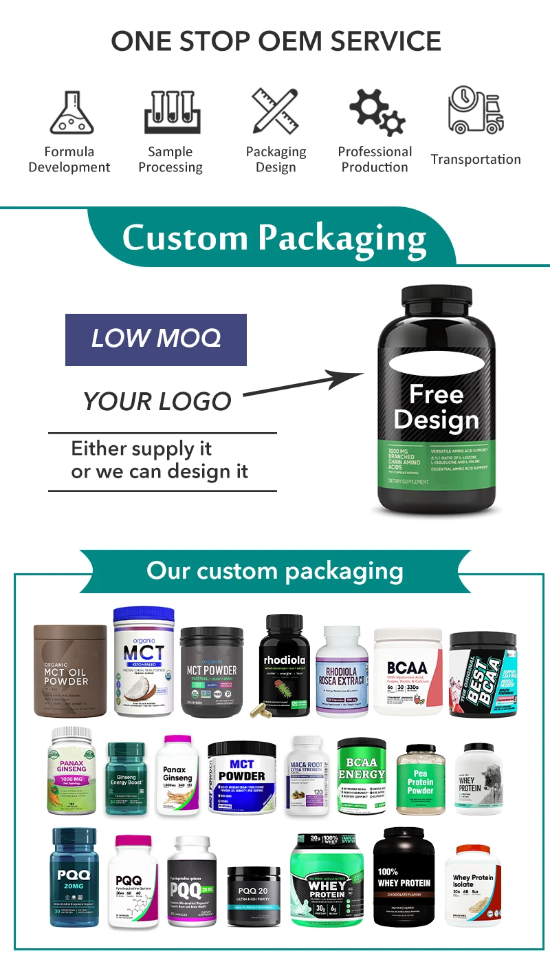 Private Label Oem 100% Whey Protein Supplement Gluten Free With Zero ...