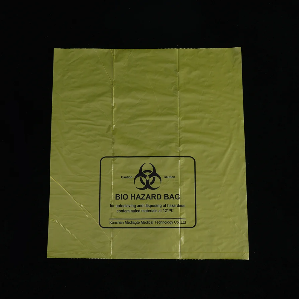 Hospital Clinic Custom Red And Yellow Autoclave Plastic Biohazard ...