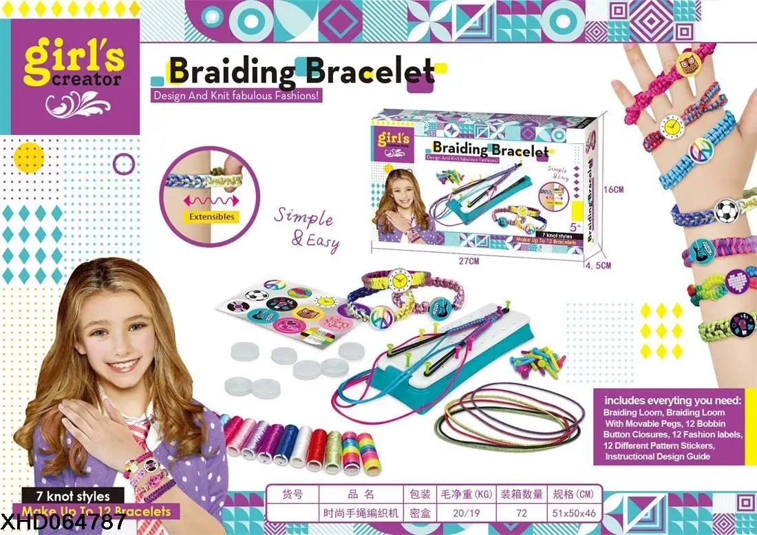 Bracelet Making Kit For Girls,Diy Craft Kits For Kids 3-10 Years ...