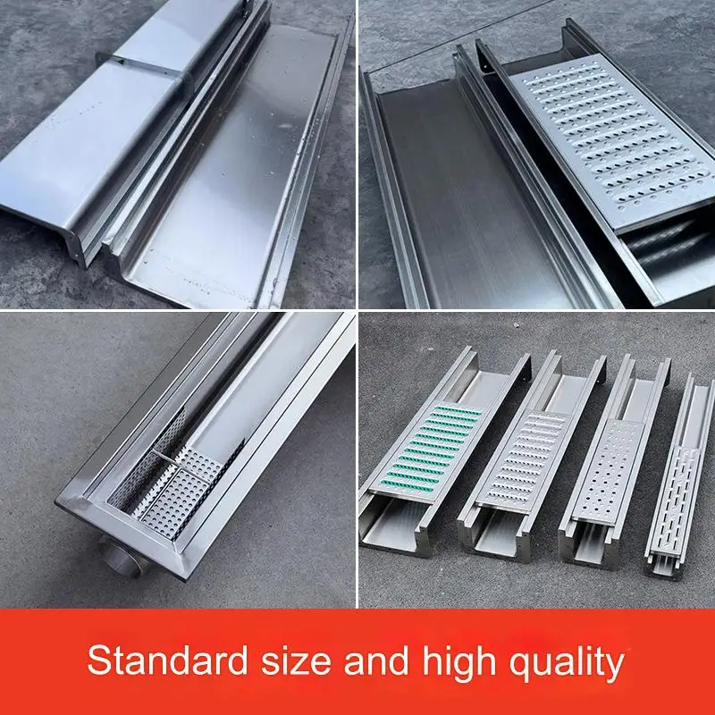 Customized 304 Stainless Steel Finished Gutters U Channel Drain Pipe ...