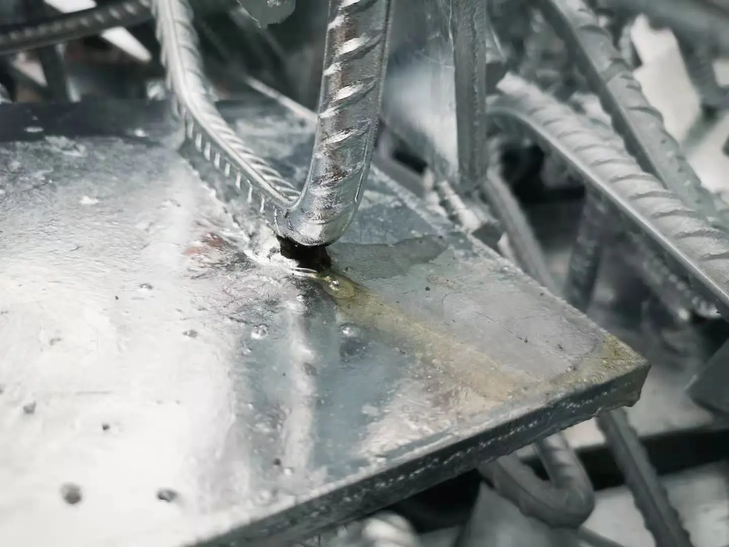 Hot Dip Galvanizing Steel Plate Foundation Welding Embedded Parts For ...