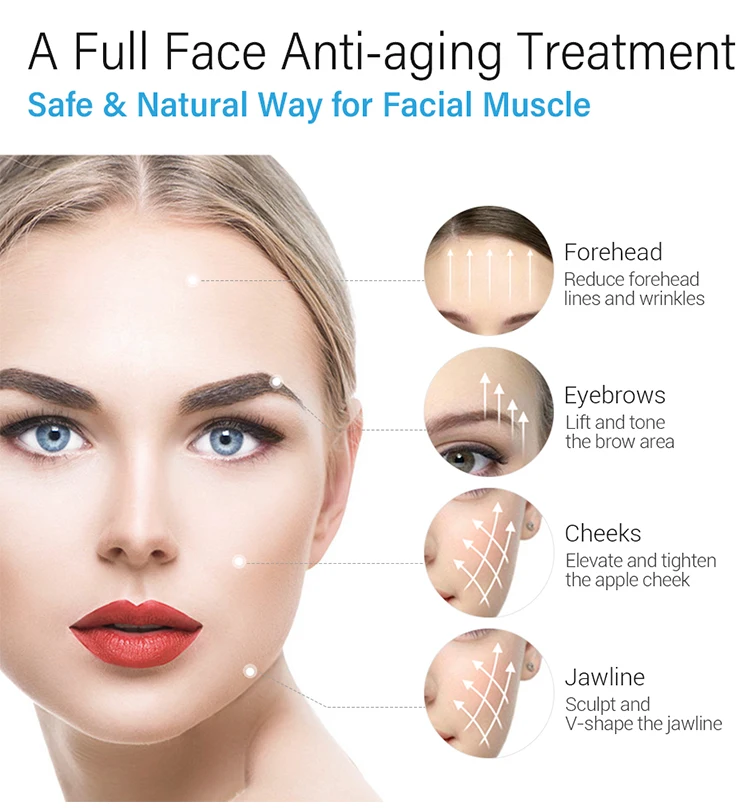 Portable Emrf Face Muscle Stimulate Vline Ems Face Lifting Wrinkle ...