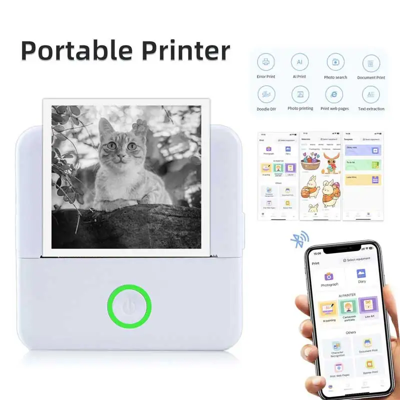 Mobile Photo Printer Original Portable Printers Impresora Smart Mini ...