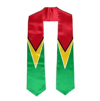 Hot Sale Custom Guyana Flag Graduation Stoles Sash Graduation Stole ...