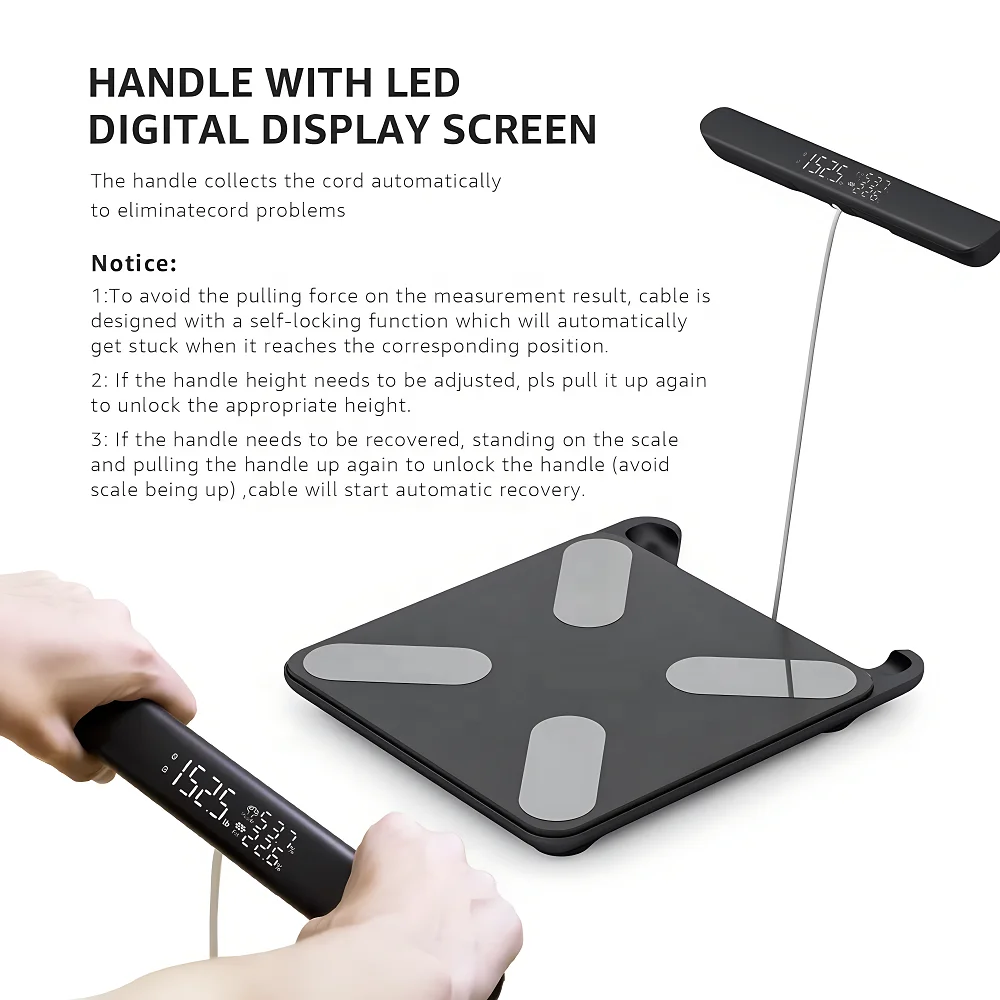 Professional 180 Kg Body Fat Scale New Digital Lcd Electric Glass Smart ...