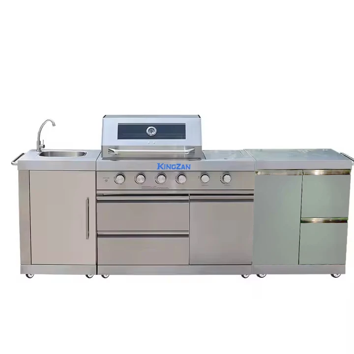 Luxurious Outdoor Natural Gas BBQ Grills - High Quality Steel
