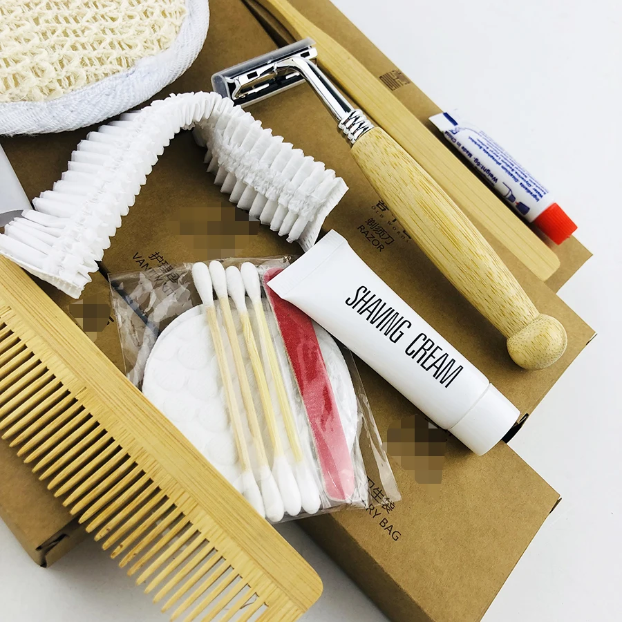 Custom Eco Friendly Biodegradable Kraft Paper Packed Hotel Resort Dry ...