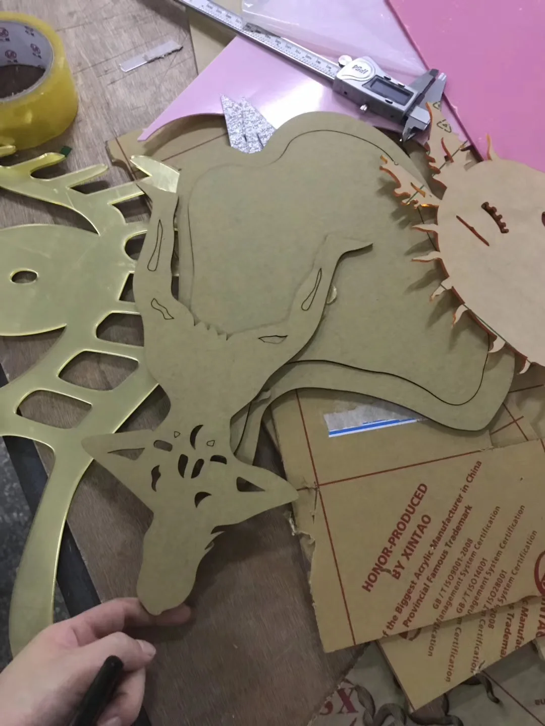 Custom Acrylic Invitation Display Stand Block Decoration Acrylic Craft ...