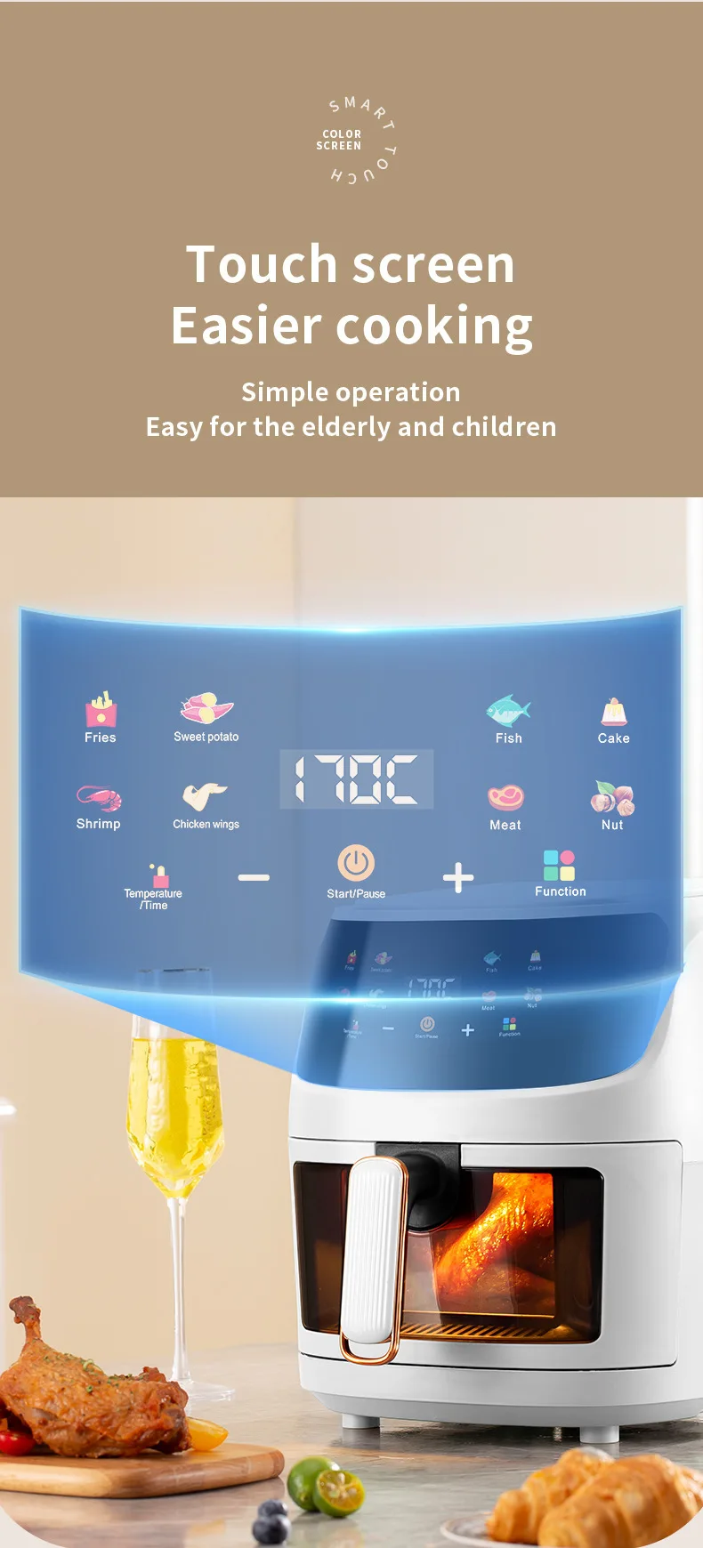 2l 2.5 Liter 3l 4.5l 7.5l 5.5l Visual Glass Large Capacity Silver Crest ...