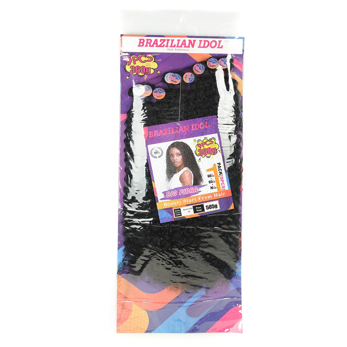 AGNES New Design 22 24 26 Inches Protein Fiber Weaves 9 Curly Bundles ...