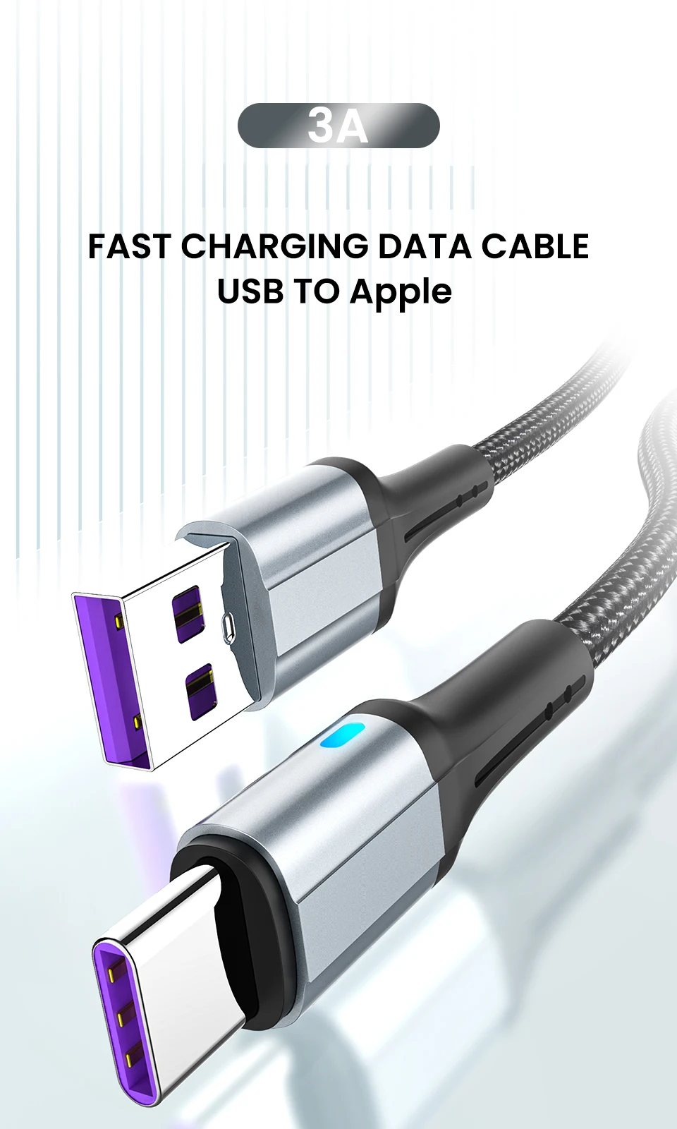 High Quality C Type Cable Fast Charge - 5000 Times Use